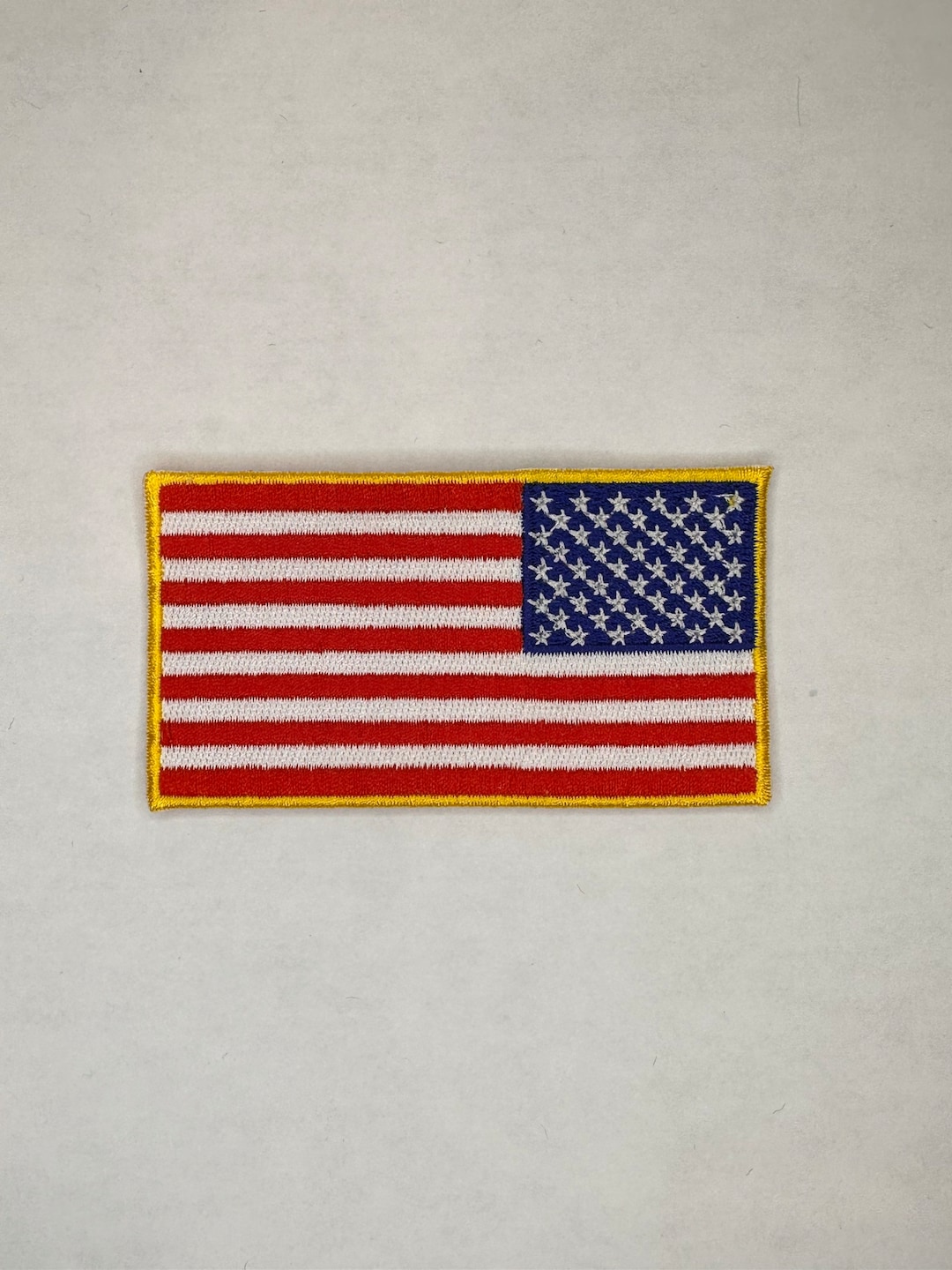 Reversed American Flag Embroidered Patch/ American Flag Embroidery / Reversed Flag Patch / Iron ...