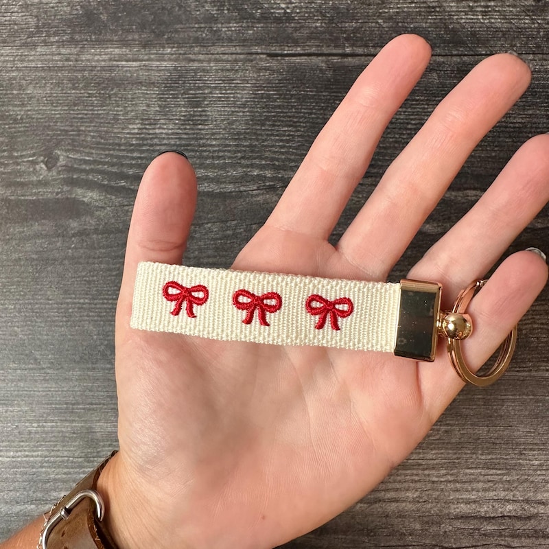 Cheer Bow Keychain - Etsy