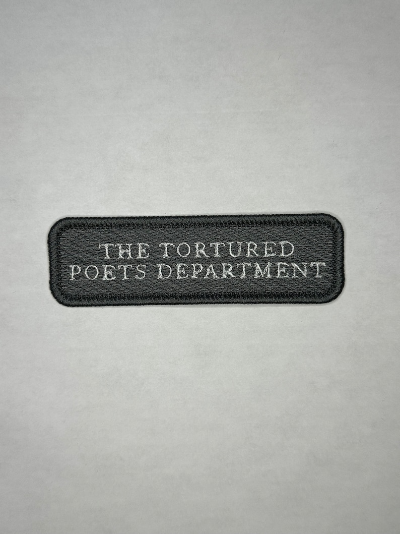 Tortured Poets Embroidered Patch / Taylor Swift Patch / Swiftie Patch / Jacket Patch/ Backpack ...