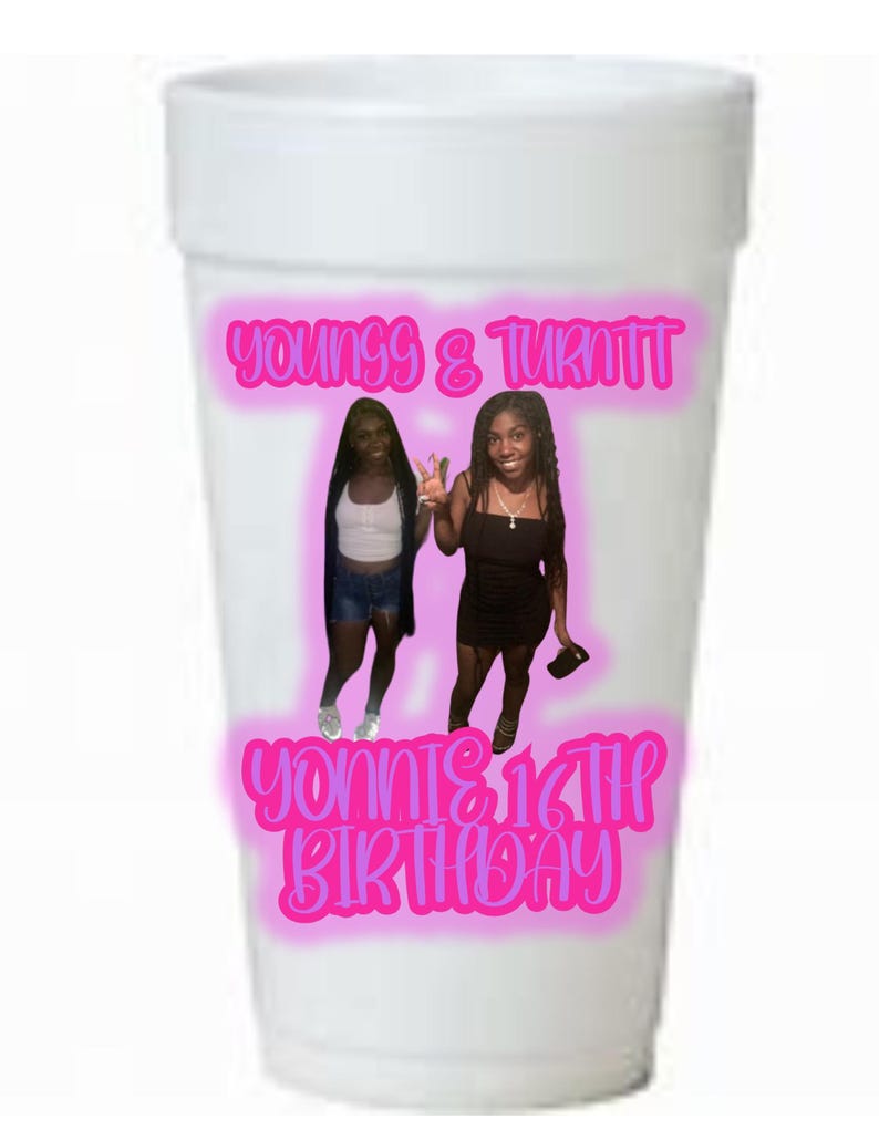 12 Foam Cups Add Picture Wording and Colors of Your Choice. Local New ...