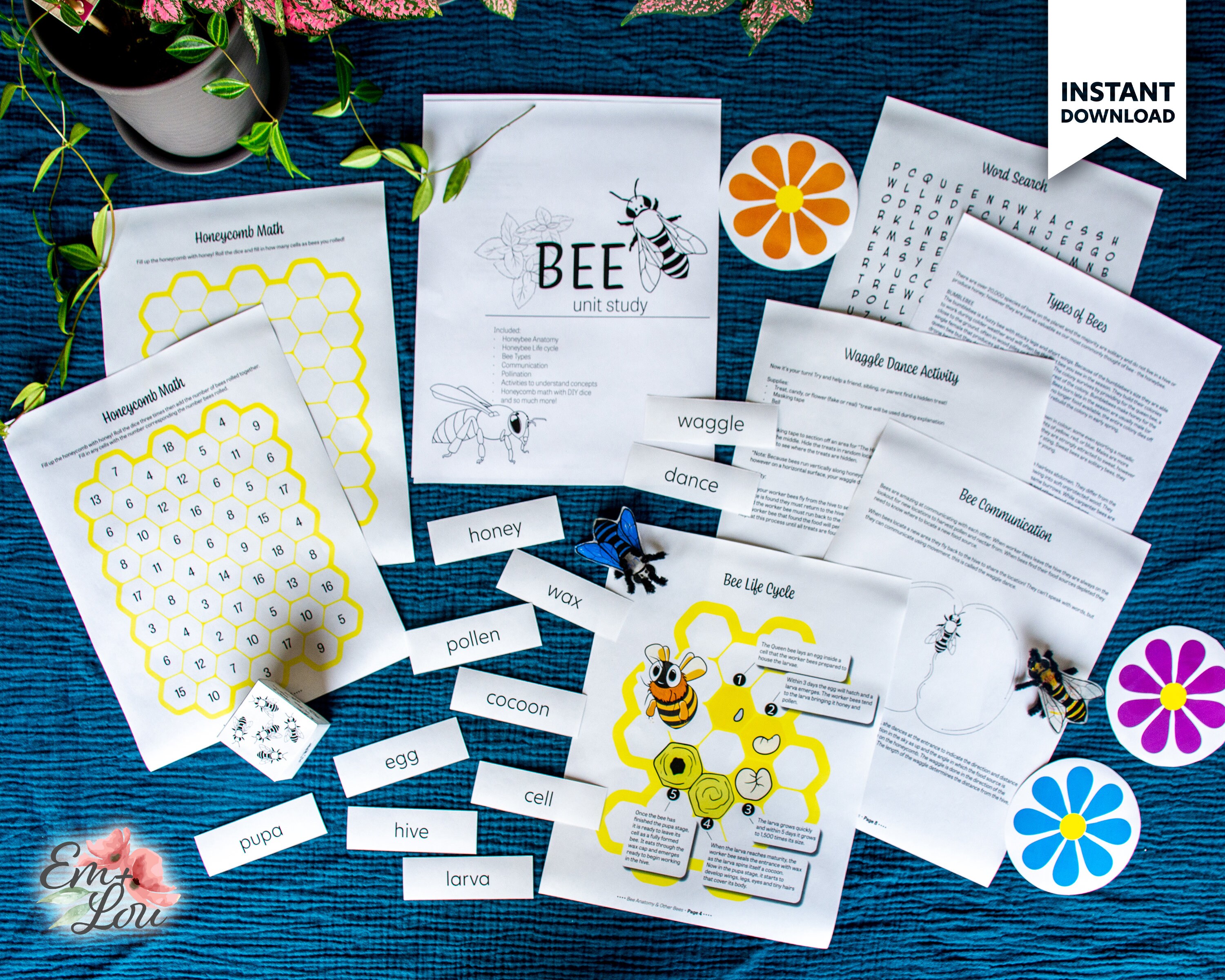 Bee Unit Study Bee Unit Study for Preschool, Kindergarten, Grade 1 ...