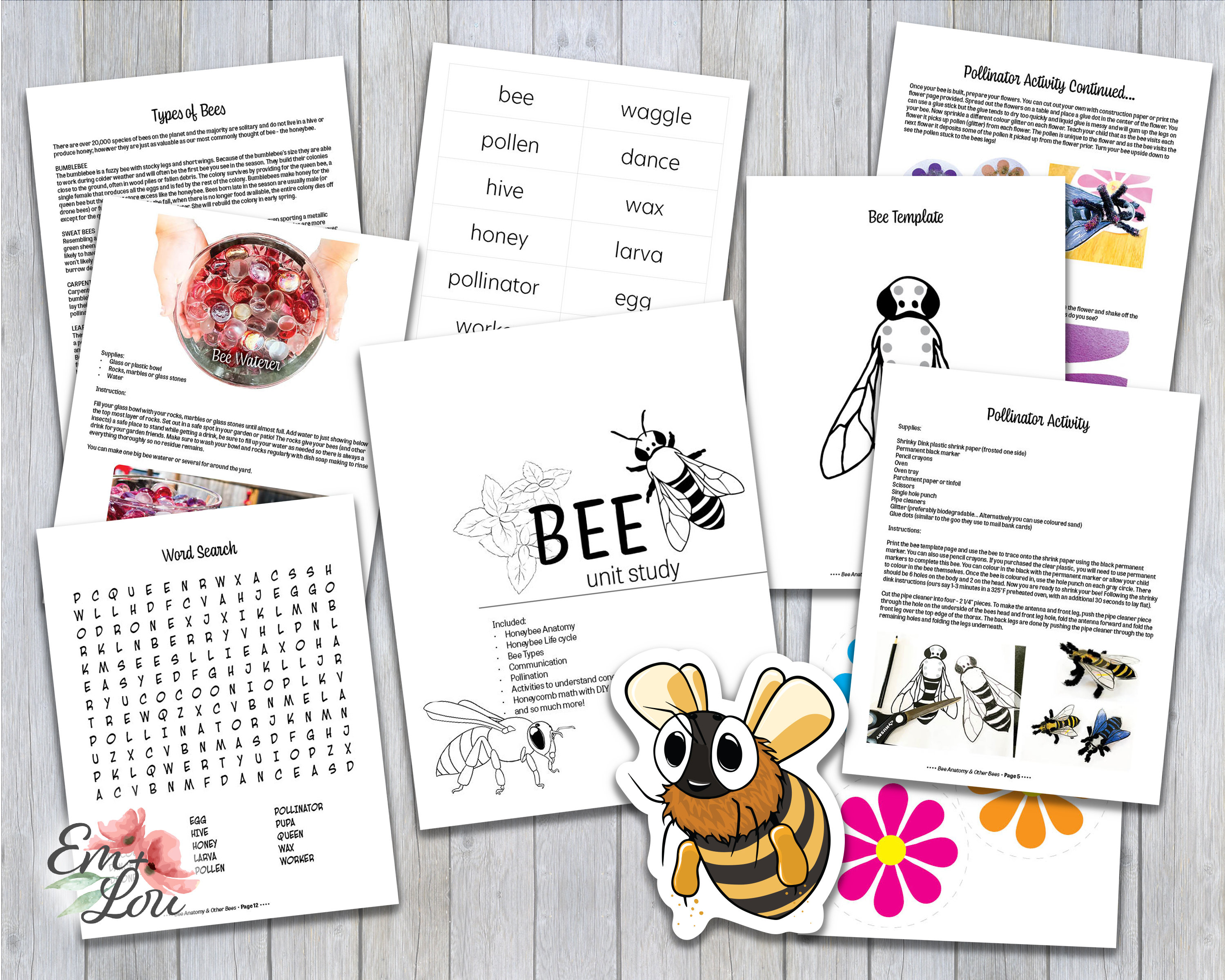 Bee Unit Study - Bee Unit Study for Preschool, Kindergarten, Grade 1 ...