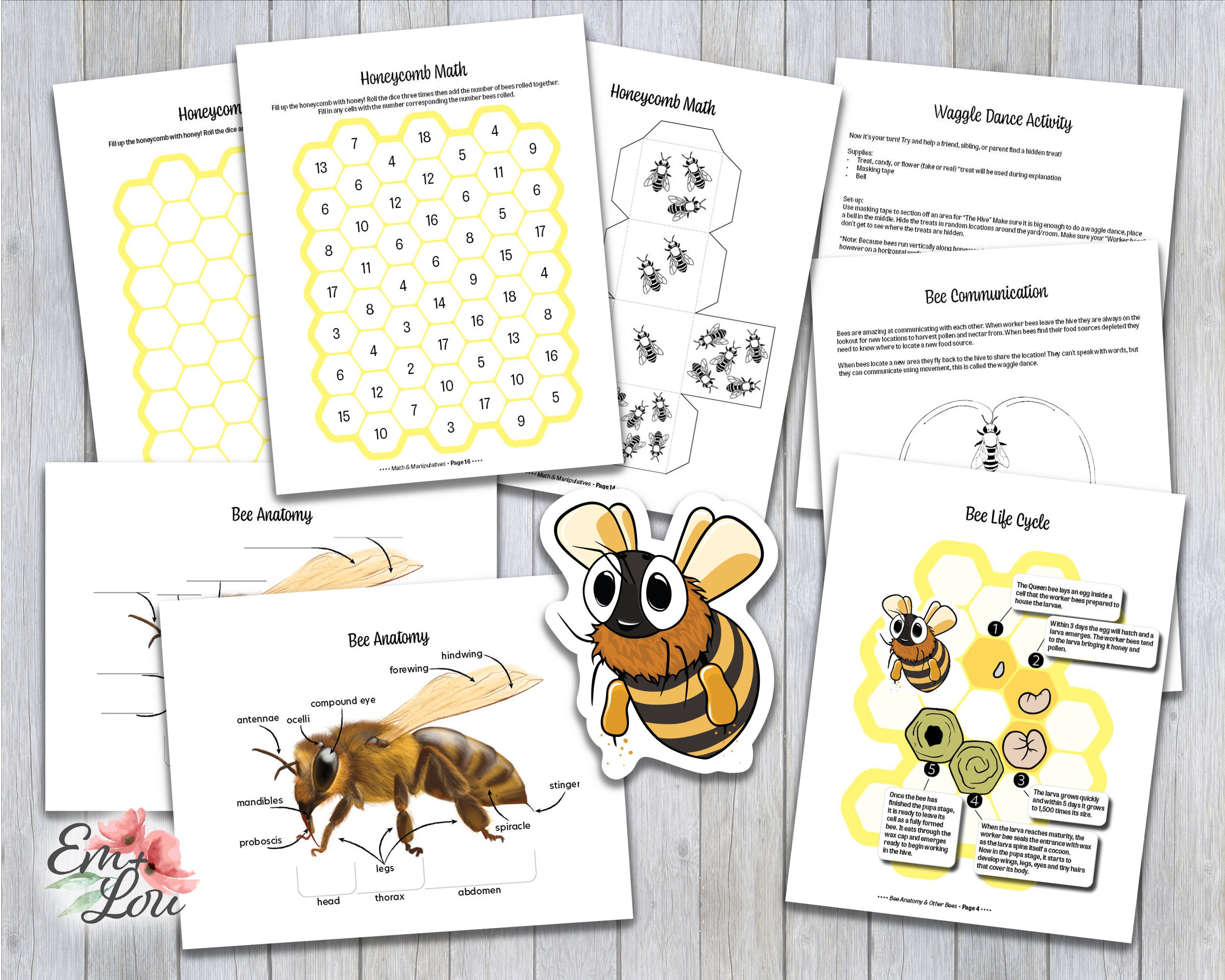 Bee Unit Study - Bee Unit Study for Preschool, Kindergarten, Grade 1 ...
