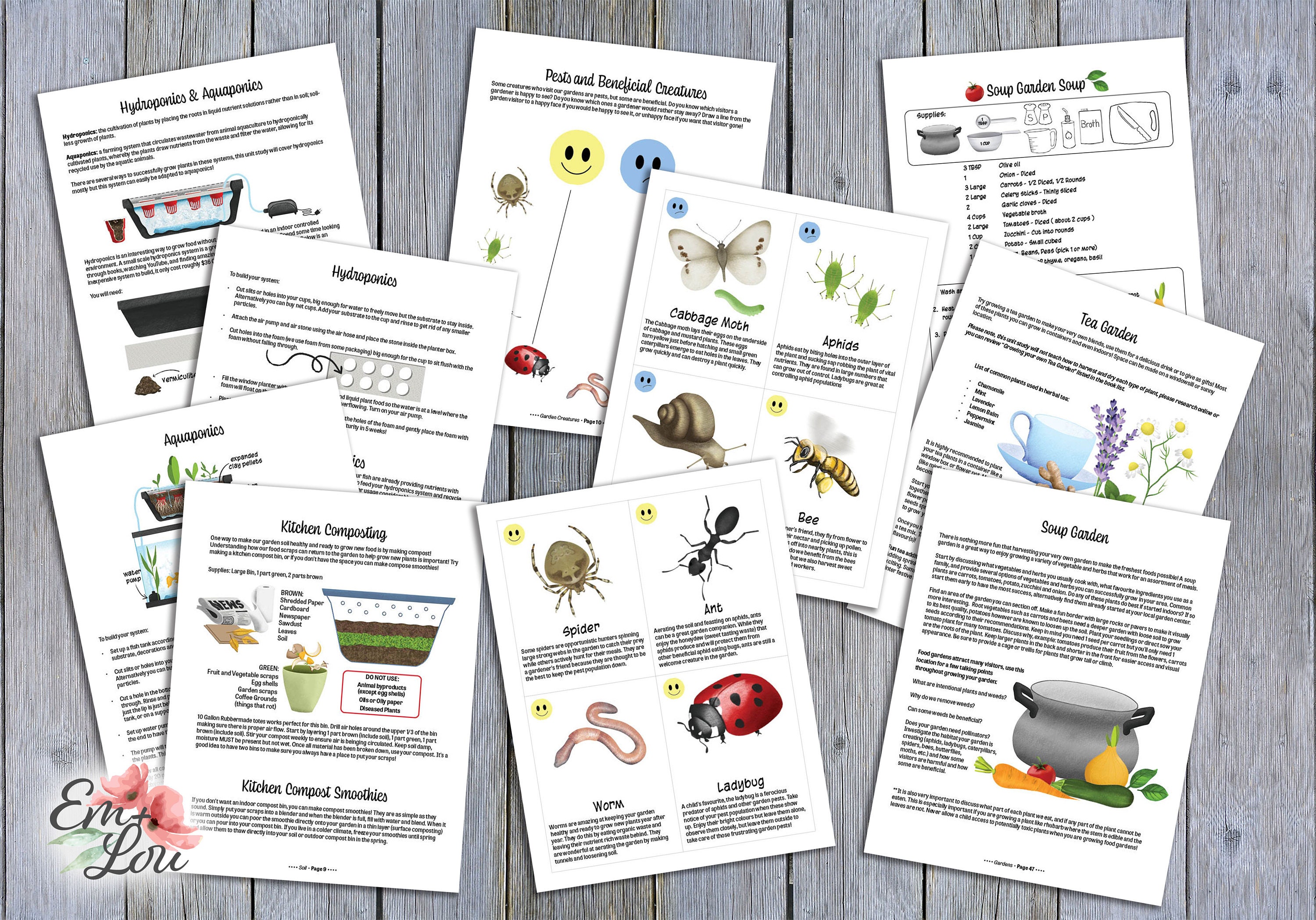 Garden Unit Study - Homeschool Unit Study for All Ages - Etsy