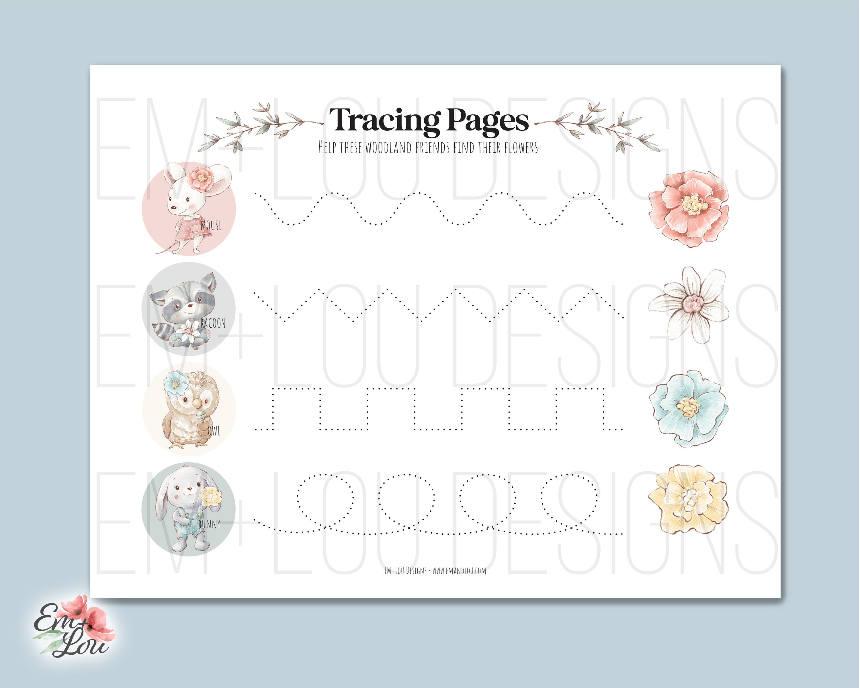 Woodland Preschool Activity Worksheets Preschool Worksheets - Etsy