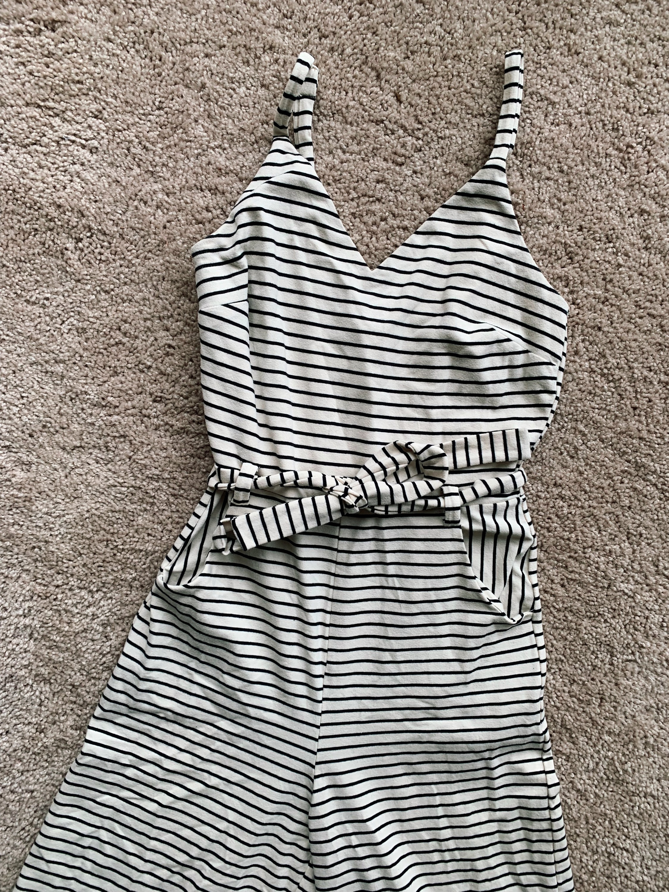 Black and White Striped Jumper Pockets Small - Etsy