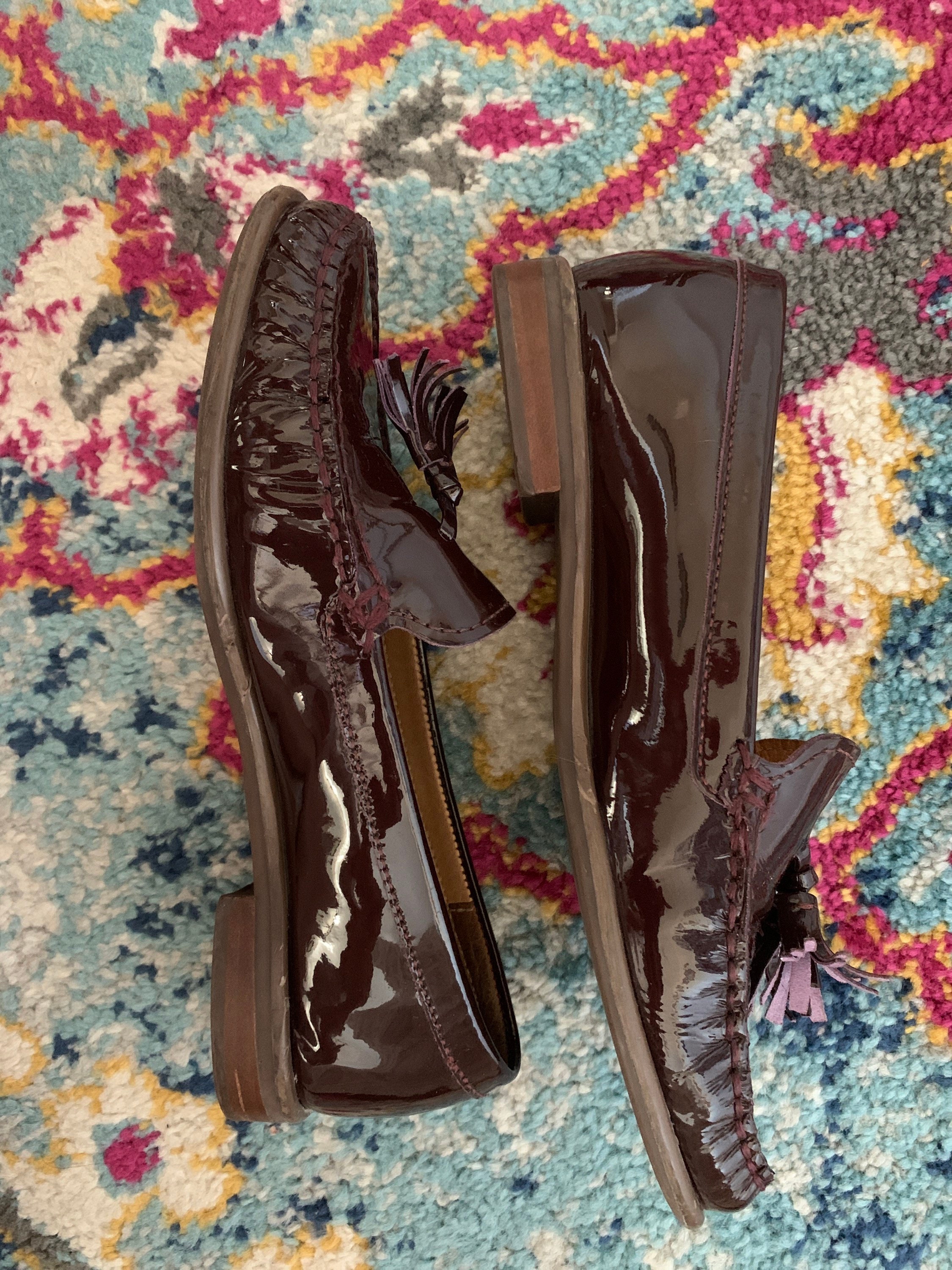 Baldi London Leather Loafers Burgundy | Size 36 | Size 6 - Etsy