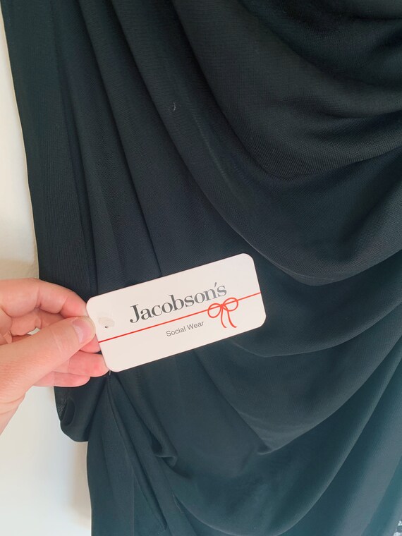 Vintage 2000s Patra Designer Black Chiffon Ruched Par… - Gem