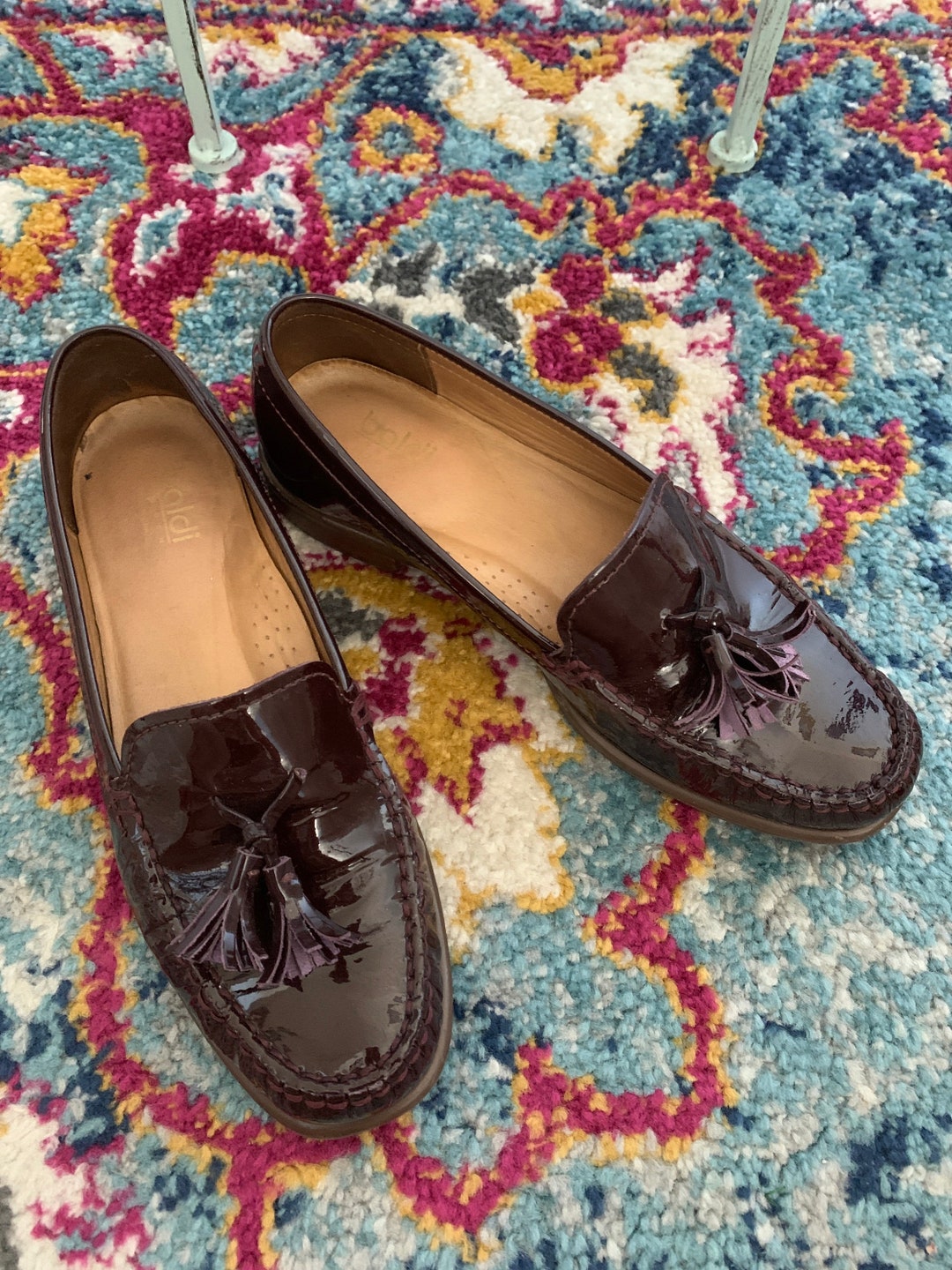 Baldi London Leather Loafers Burgundy | Size 36 | Size 6 - Etsy