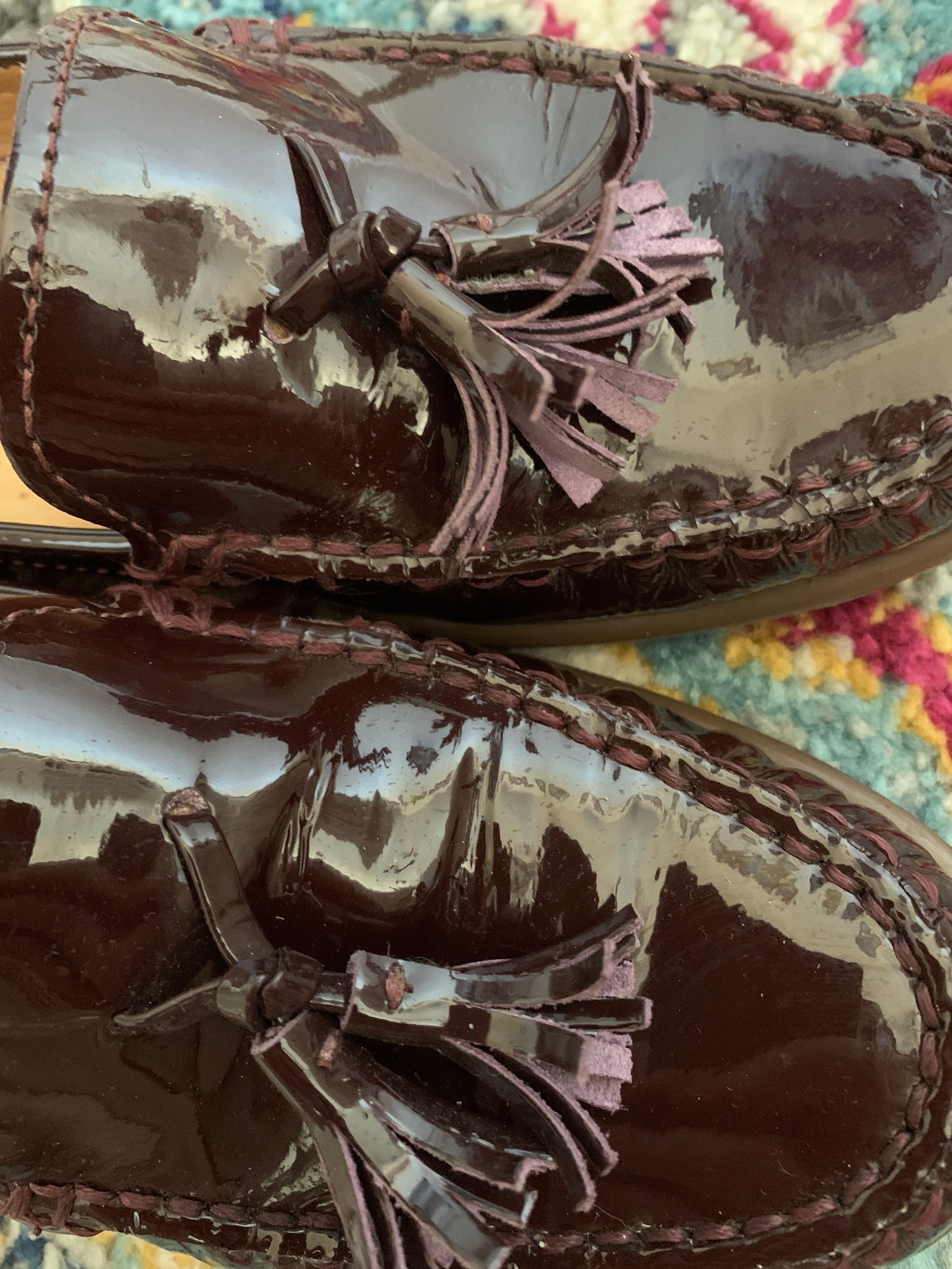 Baldi London Leather Loafers Burgundy | Size 36 | Size 6 - Etsy