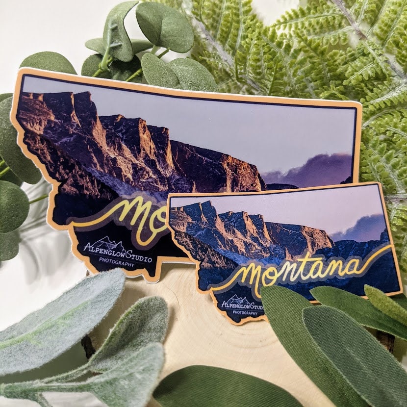 Montana Sticker Beartooth Mountains Vinyl High Quality Weatherproof ...