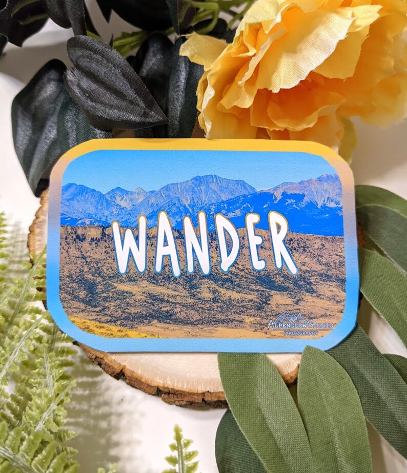 WANDER Sticker || Beartooths Montana || Vinyl High Quality ...
