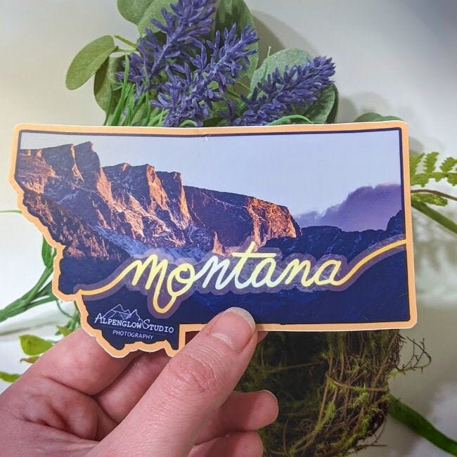 Montana Sticker Beartooth Mountains Vinyl High Quality Weatherproof ...