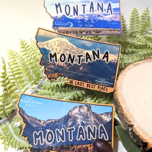 Montana State Sticker Set || 6 Stickers Big Sky Country || Laminated ...
