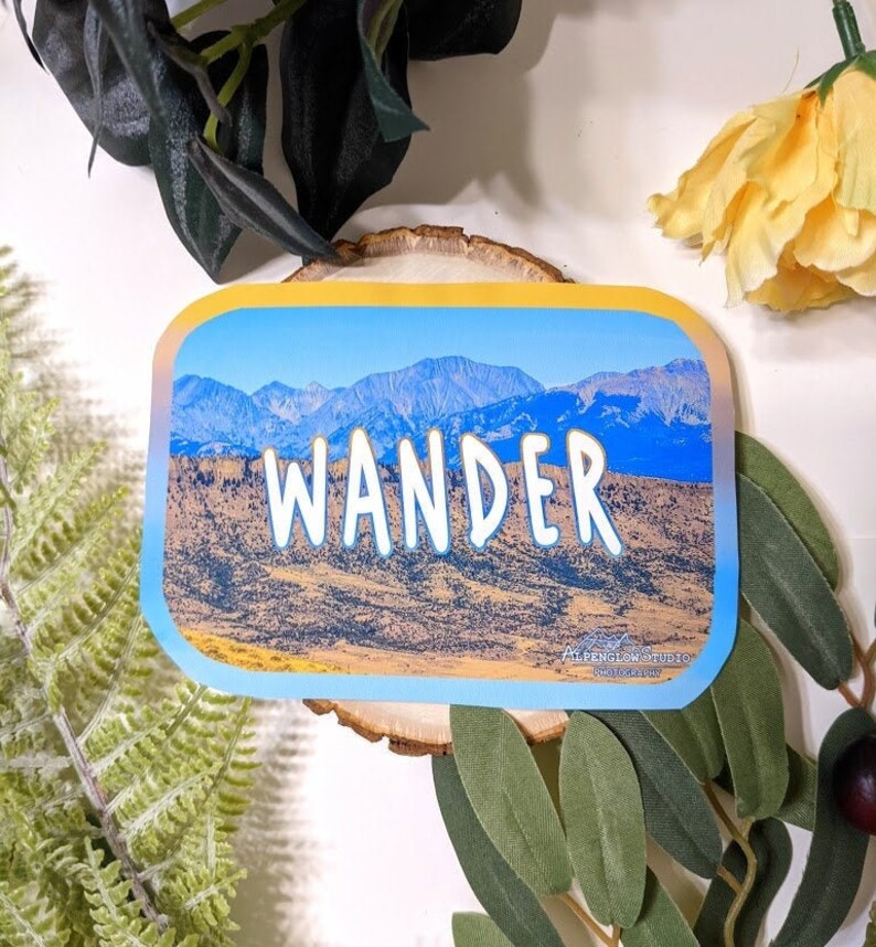 WANDER Sticker || Beartooths Montana || Vinyl High Quality ...