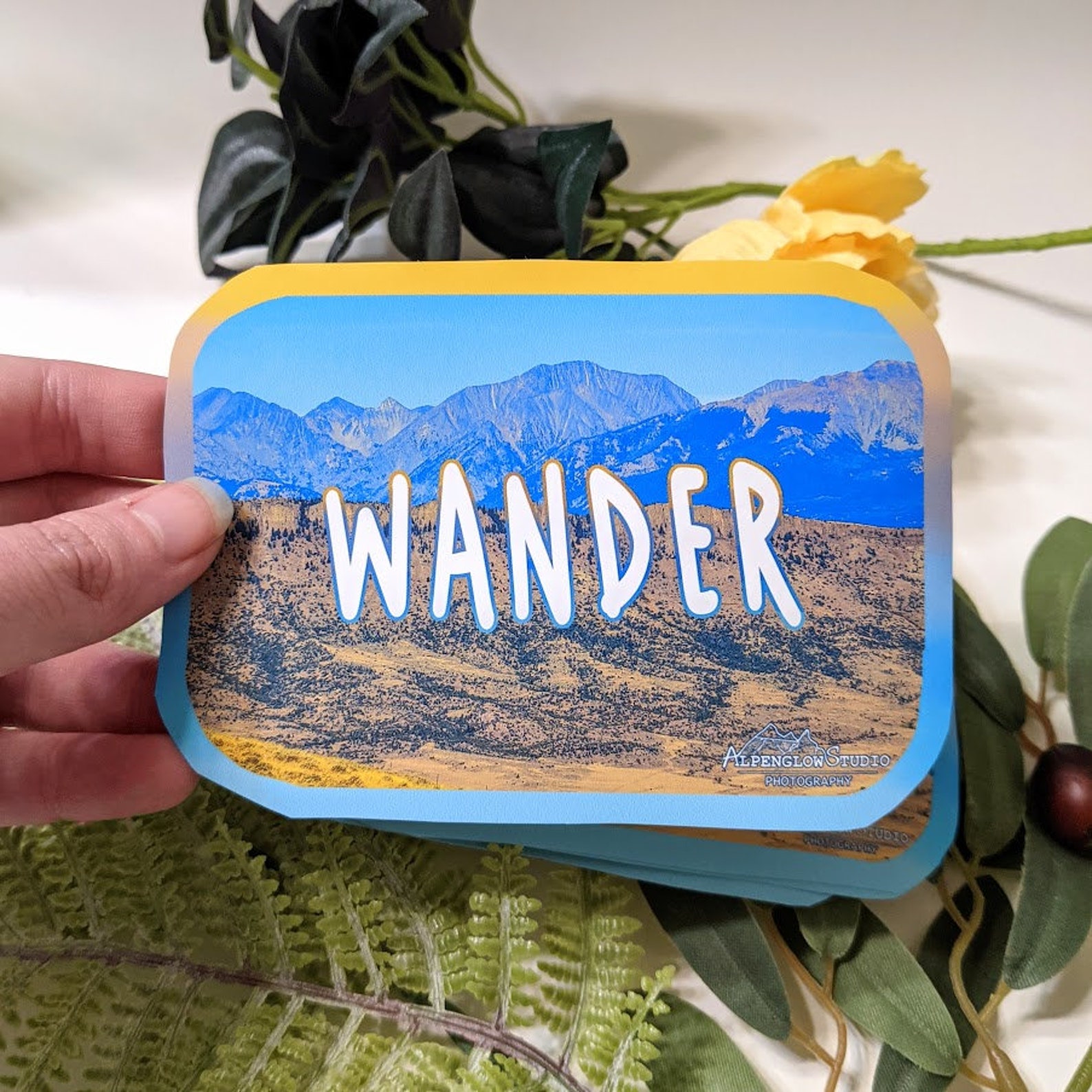 WANDER Sticker || Beartooths Montana || Vinyl High Quality ...