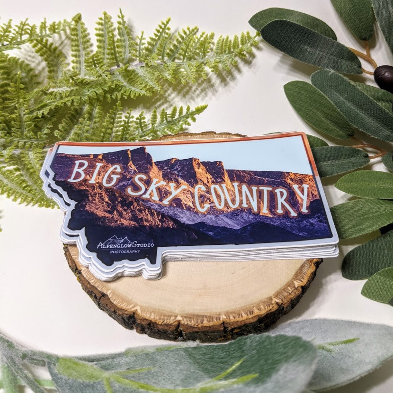 Big Sky Country Sticker || Beartooth Mountains, Montana || Vinyl High ...