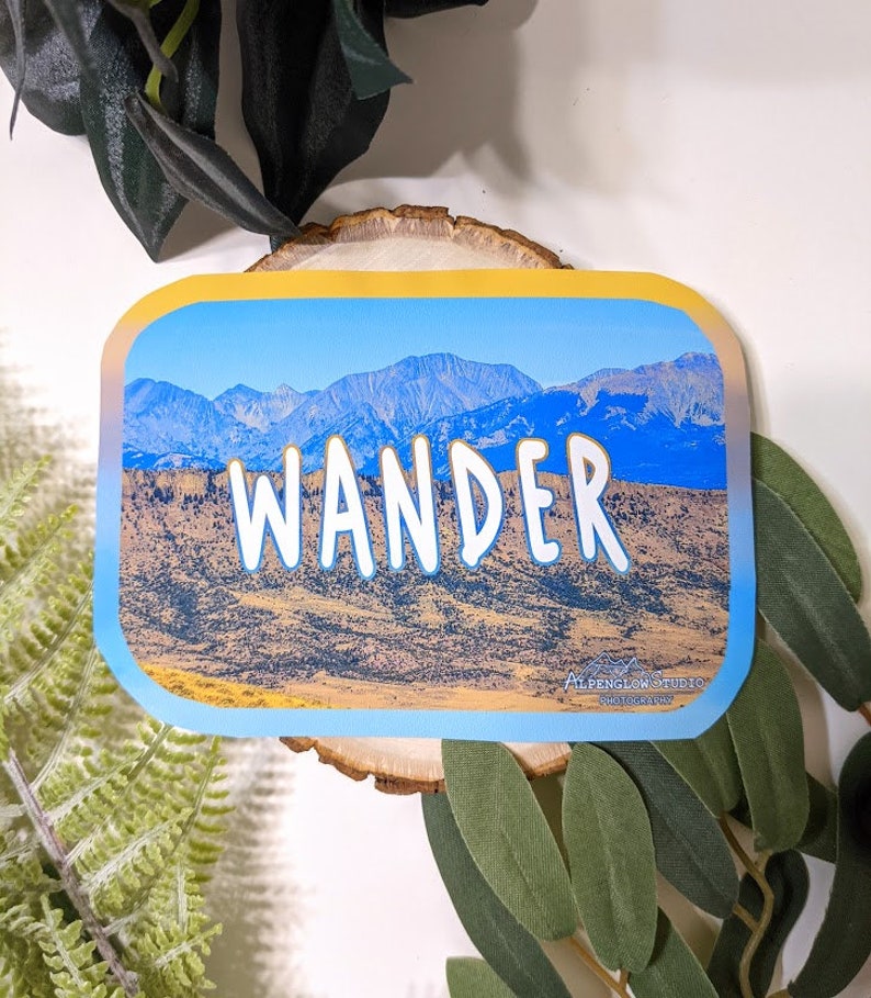 WANDER Sticker || Beartooths Montana || Vinyl High Quality ...