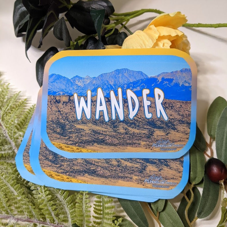 WANDER Sticker || Beartooths Montana || Vinyl High Quality ...