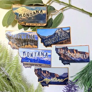 Montana State Sticker Set || 6 Stickers Big Sky Country || Laminated ...