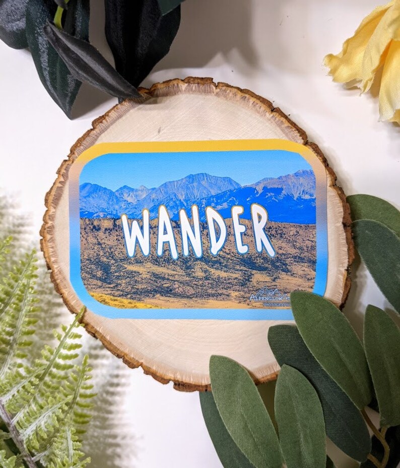WANDER Sticker || Beartooths Montana || Vinyl High Quality ...