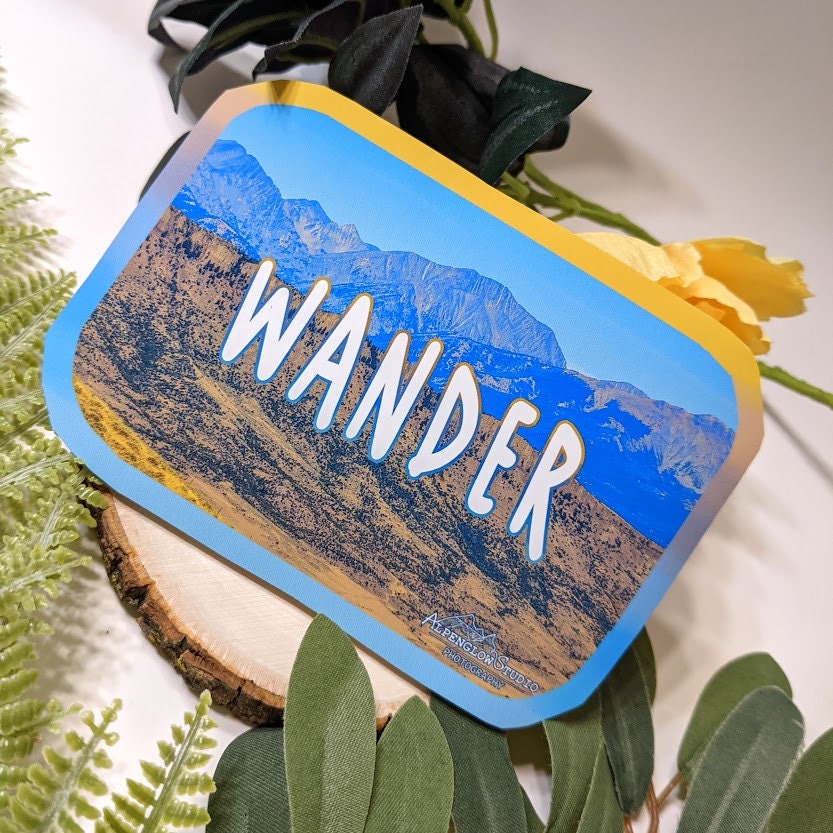 WANDER Sticker Beartooths Montana Vinyl High Quality - Etsy