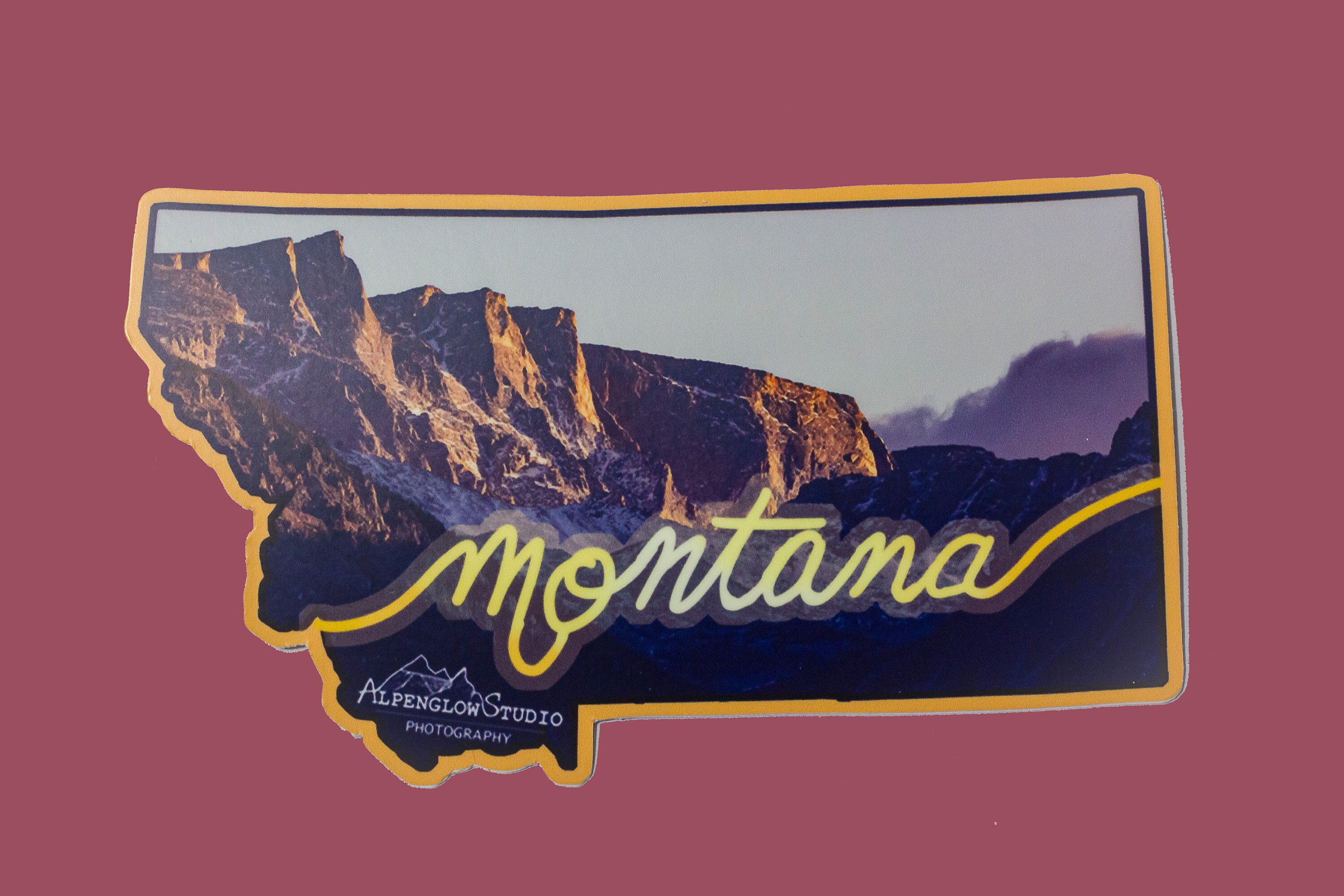 Montana Sticker Beartooth Mountains Vinyl High Quality Weatherproof ...