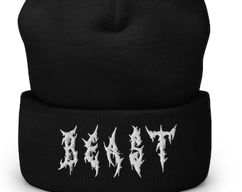 Embroidered Beast Hat - Etsy
