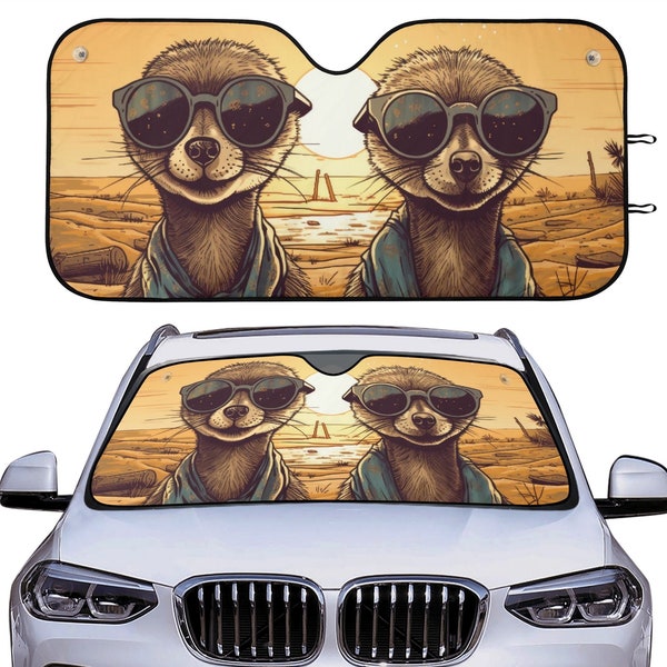Meerkat Car Sunshade - Etsy