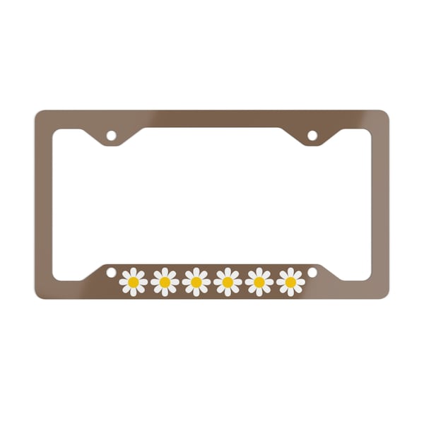 Floral License Plate - Etsy