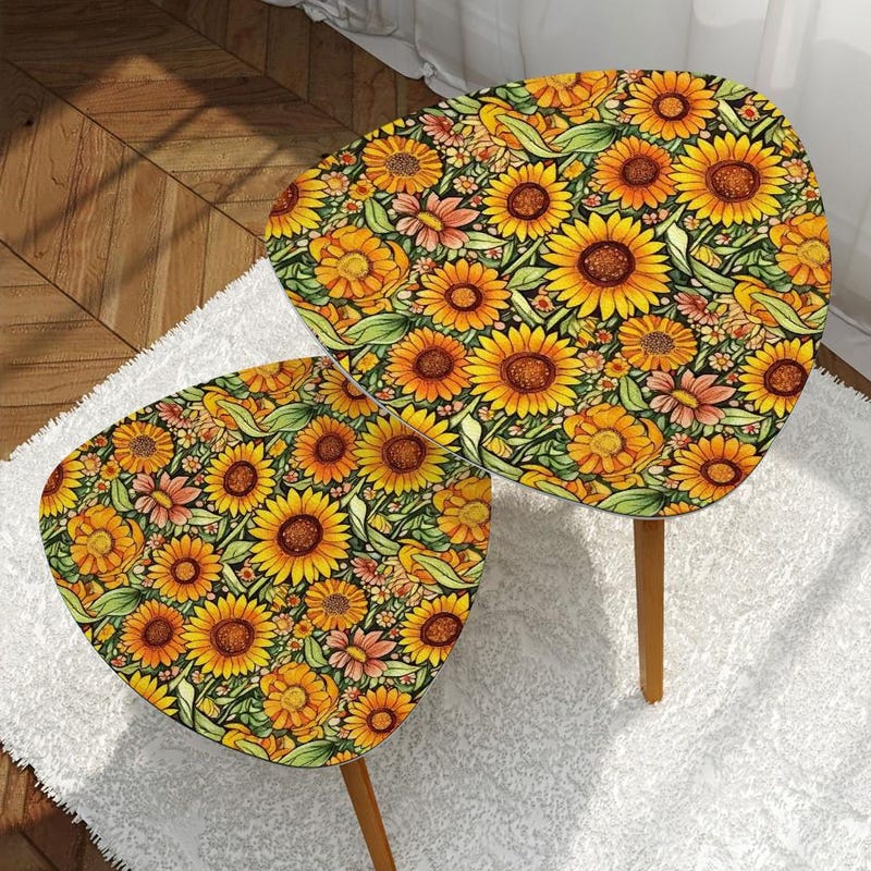 Sunflower End Table - Etsy