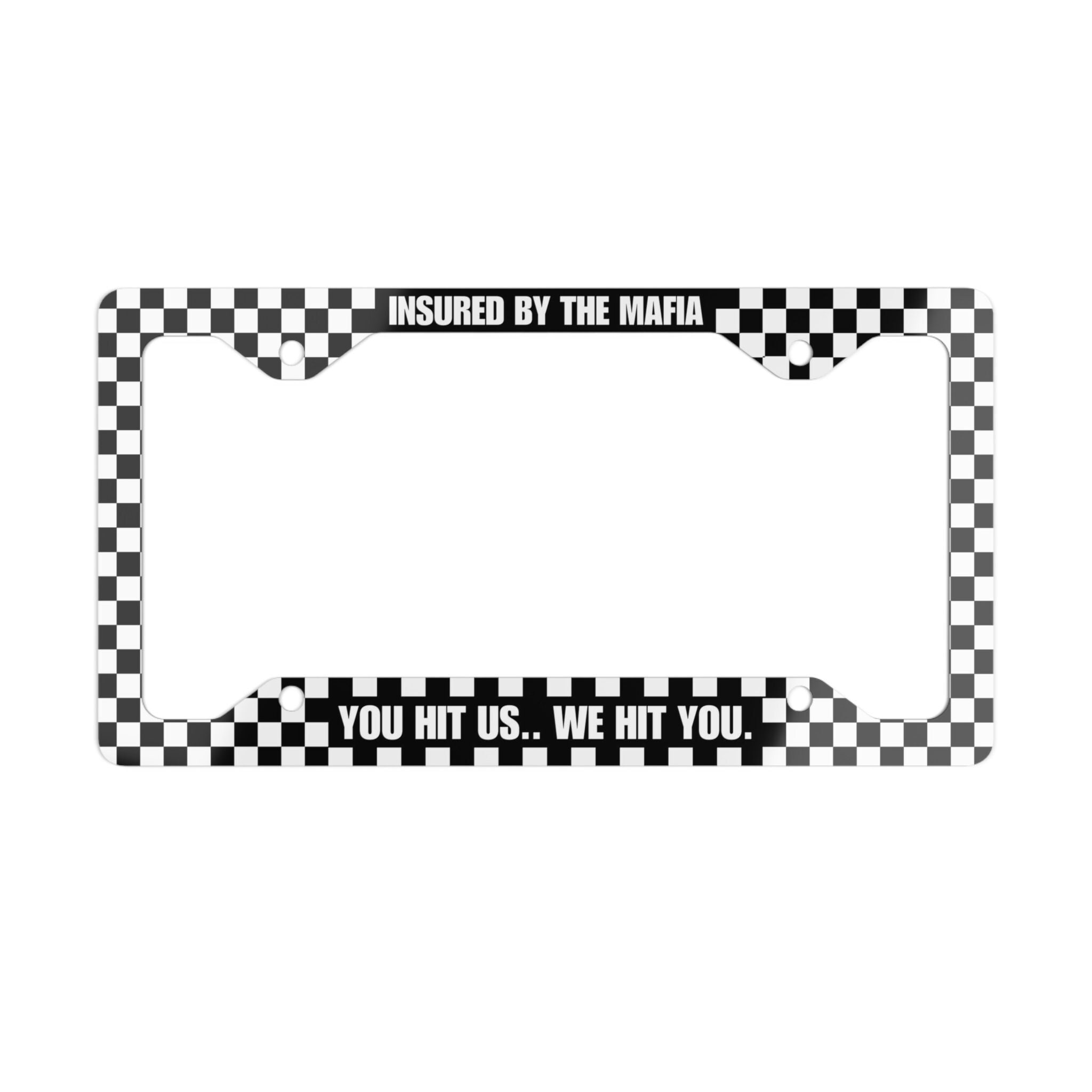Funny Phrase Car Metal License Plate Frame, Sarcastic Novelty Joke ...