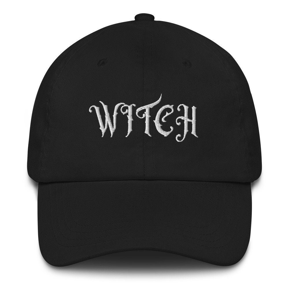 Witch Embroidered Dad Hat, Witch Baseball Cap, Enchanter, Magic, Spell ...