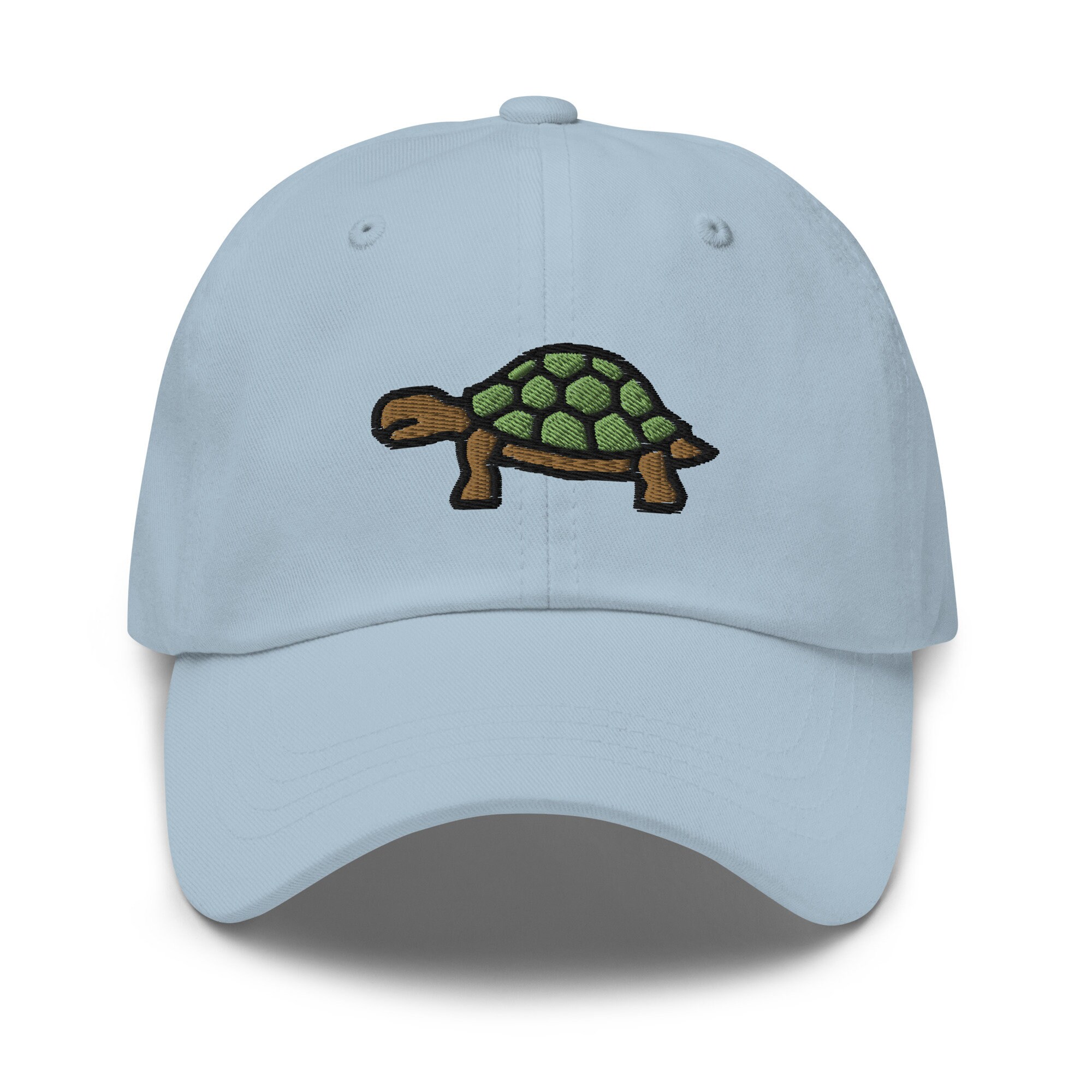 Green Turtle Embroidered Dad Hat, Cute Sea Turtle Baseball Cap, Simple ...