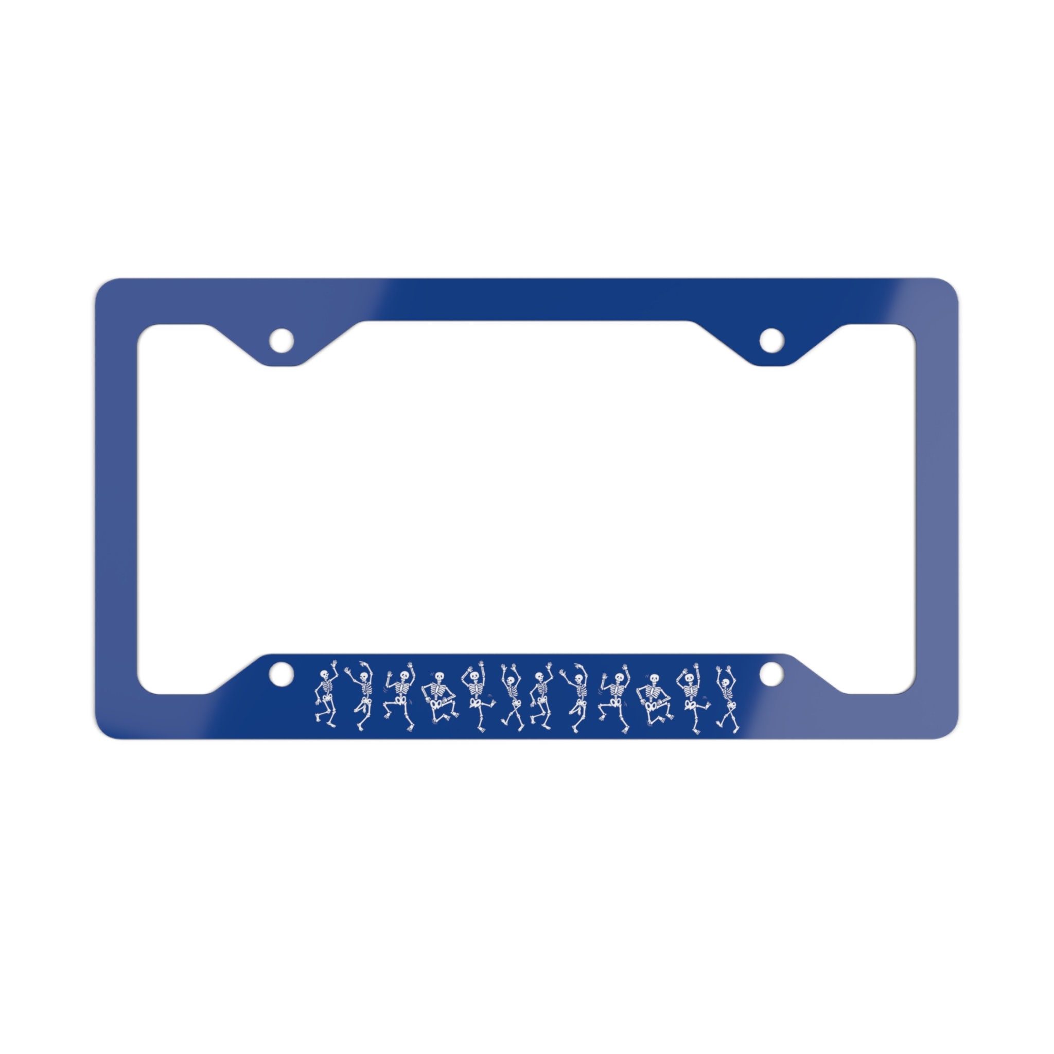 Dancing Skeletons Car Metal License Plate Frame, Spooky License Plate ...
