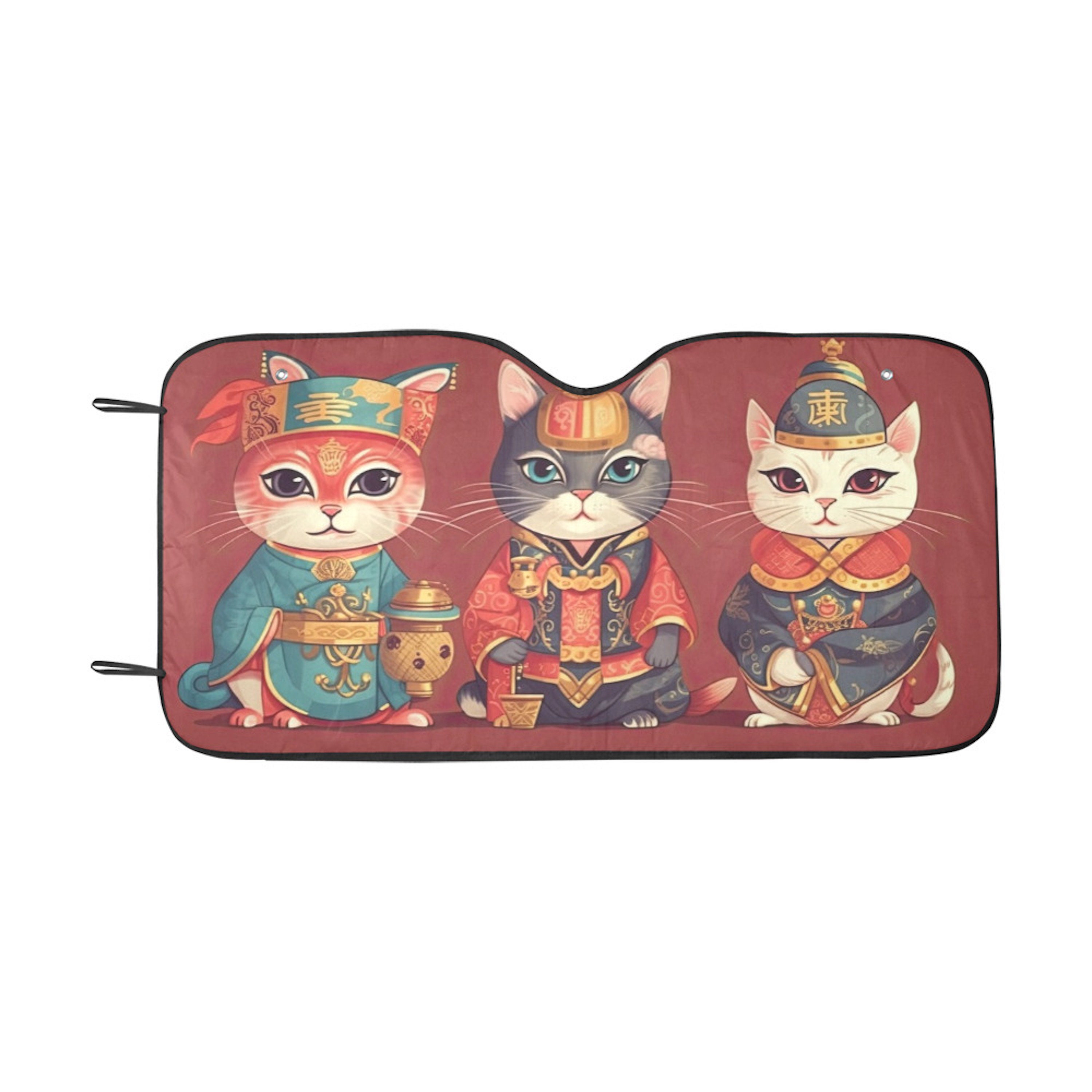 Funny Emperor Cats Windshield Sunshade, Cute Car Windshield Sun Shade ...