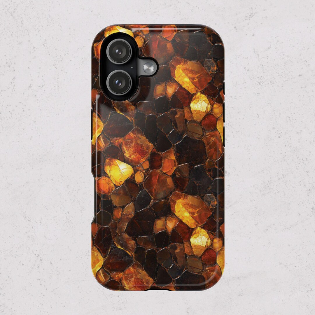 Tortoise Shell Marble Abstract Magsafe iPhone Case, Aesthetic Phone ...