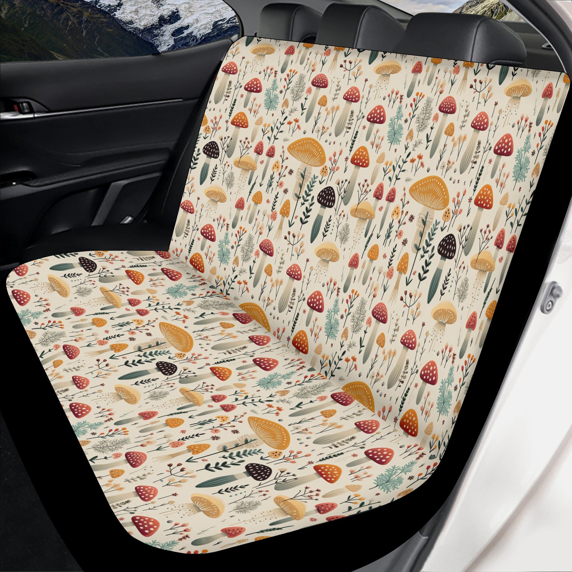 Mushroom Garden Cottagecore Car Seat Covers Full Set - Etsy
