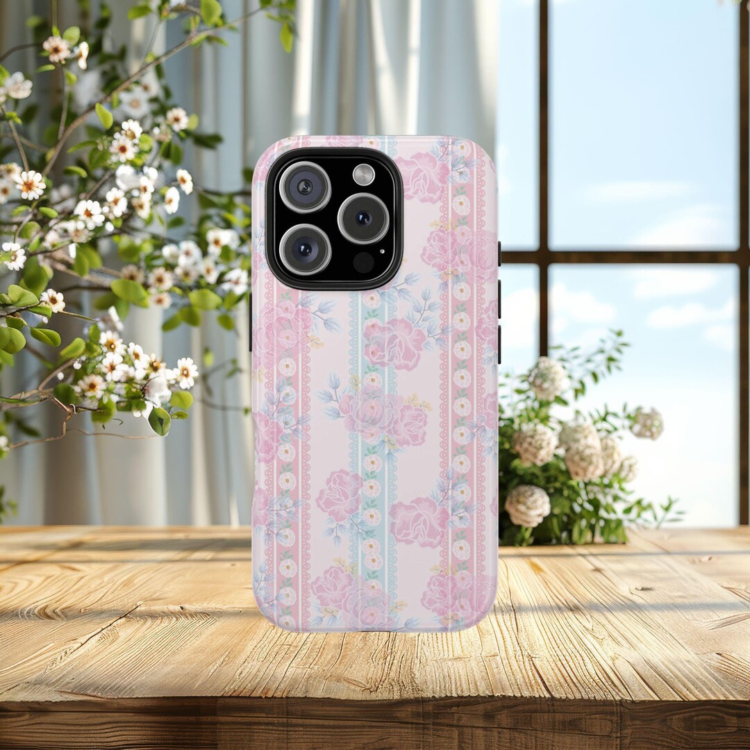 Coquette Pastel Flower Phone Case, iPhone Samsung Tough Case Gift for ...