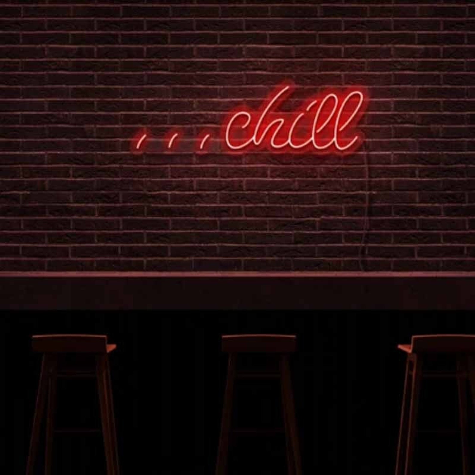 Chill Neon Sign LED Neon Neon logo Wall Signs Decor | Etsy
