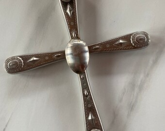 Silverware Cross - Etsy