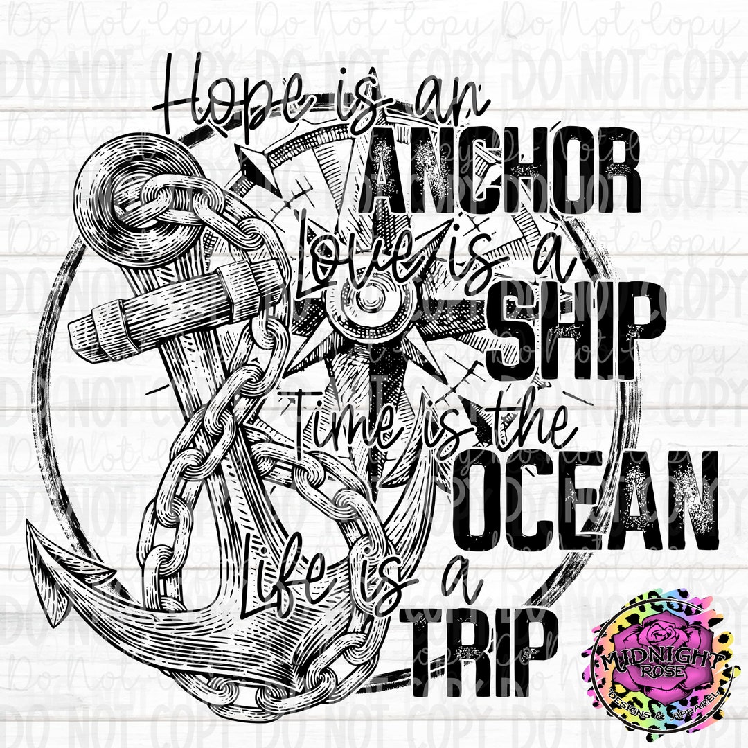 Hope is an Anchor Sublimation Design Downloads Anchor Shirt - Etsy