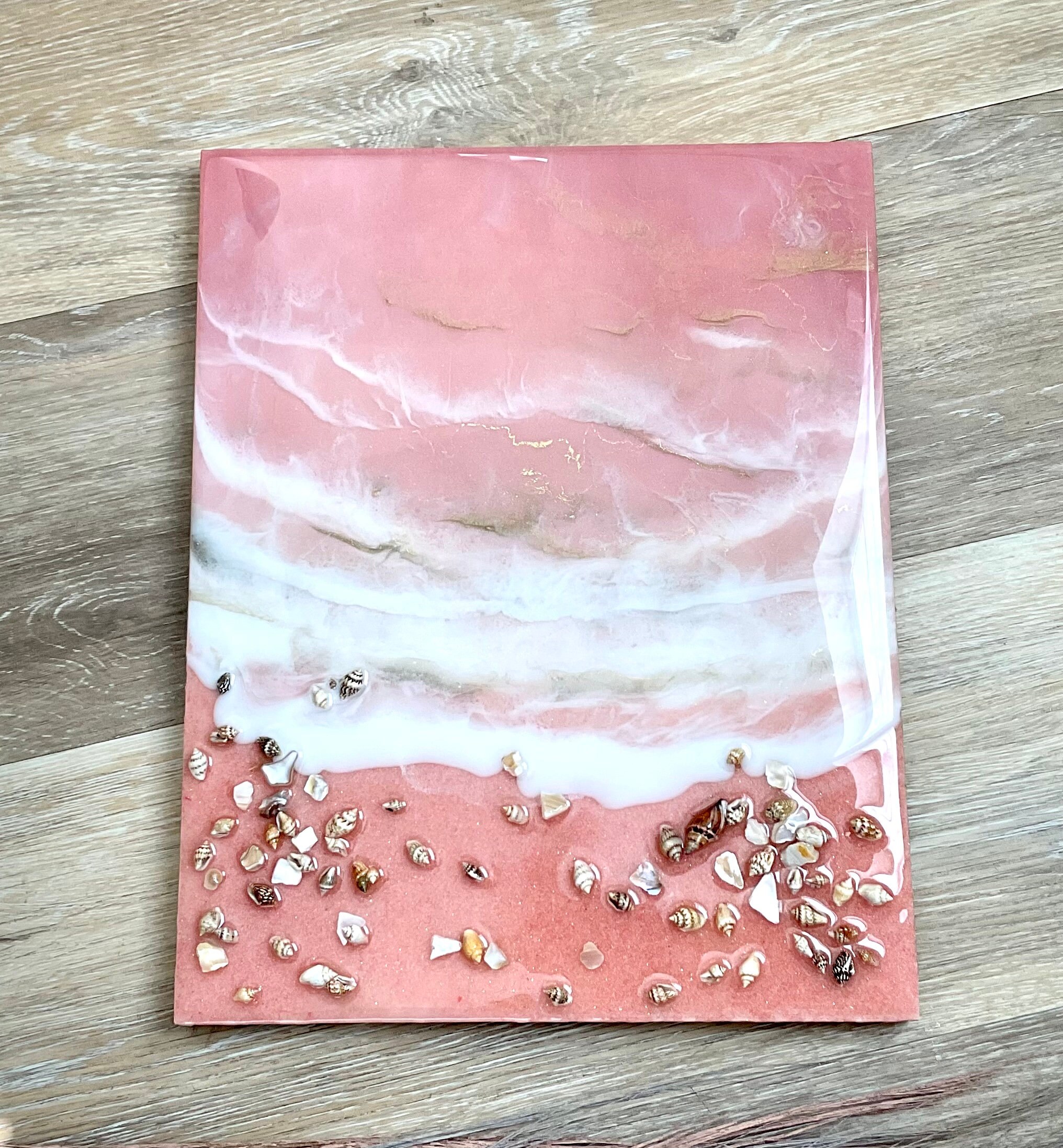 11x14 Resin Ocean Painting: 3D Beach Wall Art - Etsy