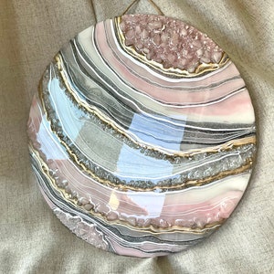 Geoge Wall Art. Made to Order Round Resin Wall Art. Custom Geode Wall ...