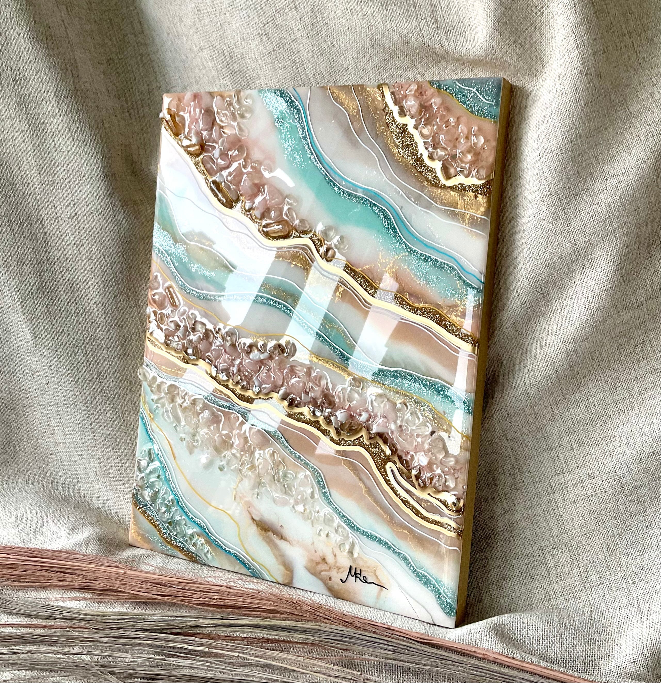 Made to Order Resin Wall Art. Custom Geode Wall Art. Wall Painting. Art ...