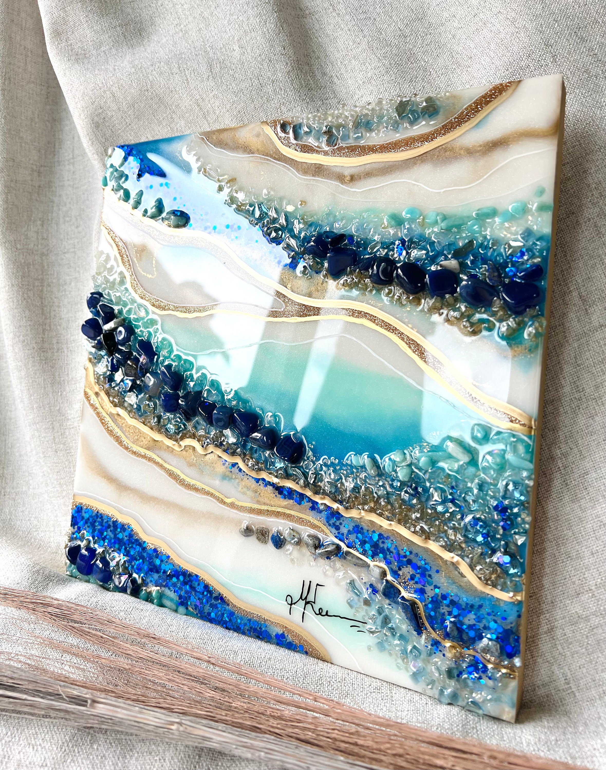 Made to Order Resin Wall Art. Custom Geode Wall Art. Wall Painting ...
