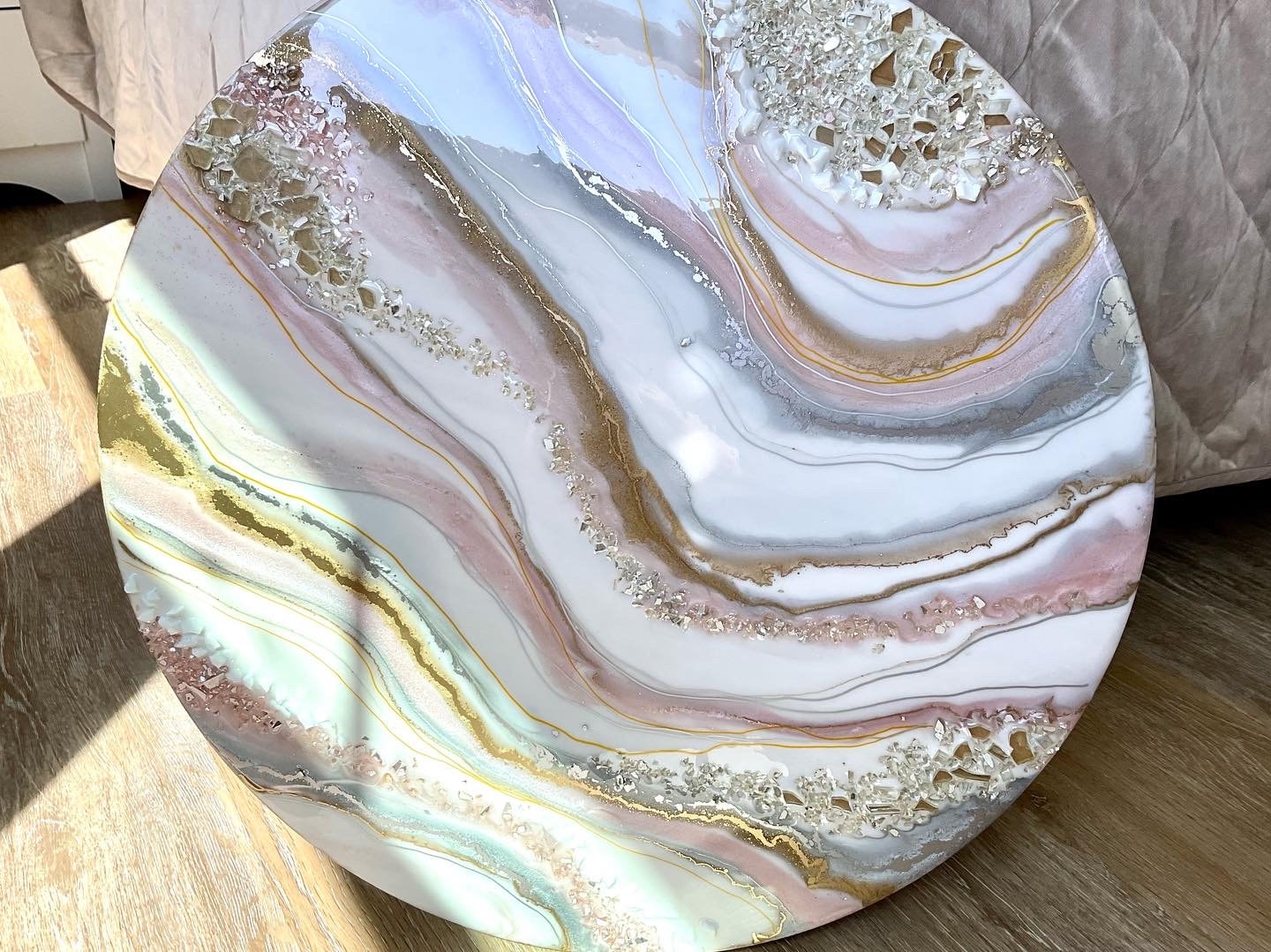 Made to Order Round Resin Wall Art. Custom Geode Wall Art. Wall ...