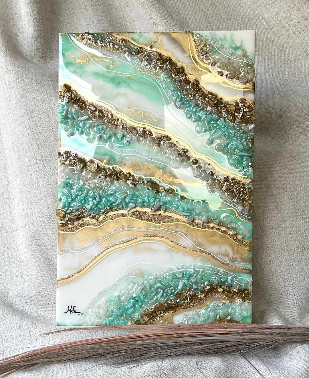 Made to Order Resin Wall Art. Custom Geode Wall Art. Wall Painting. Art ...