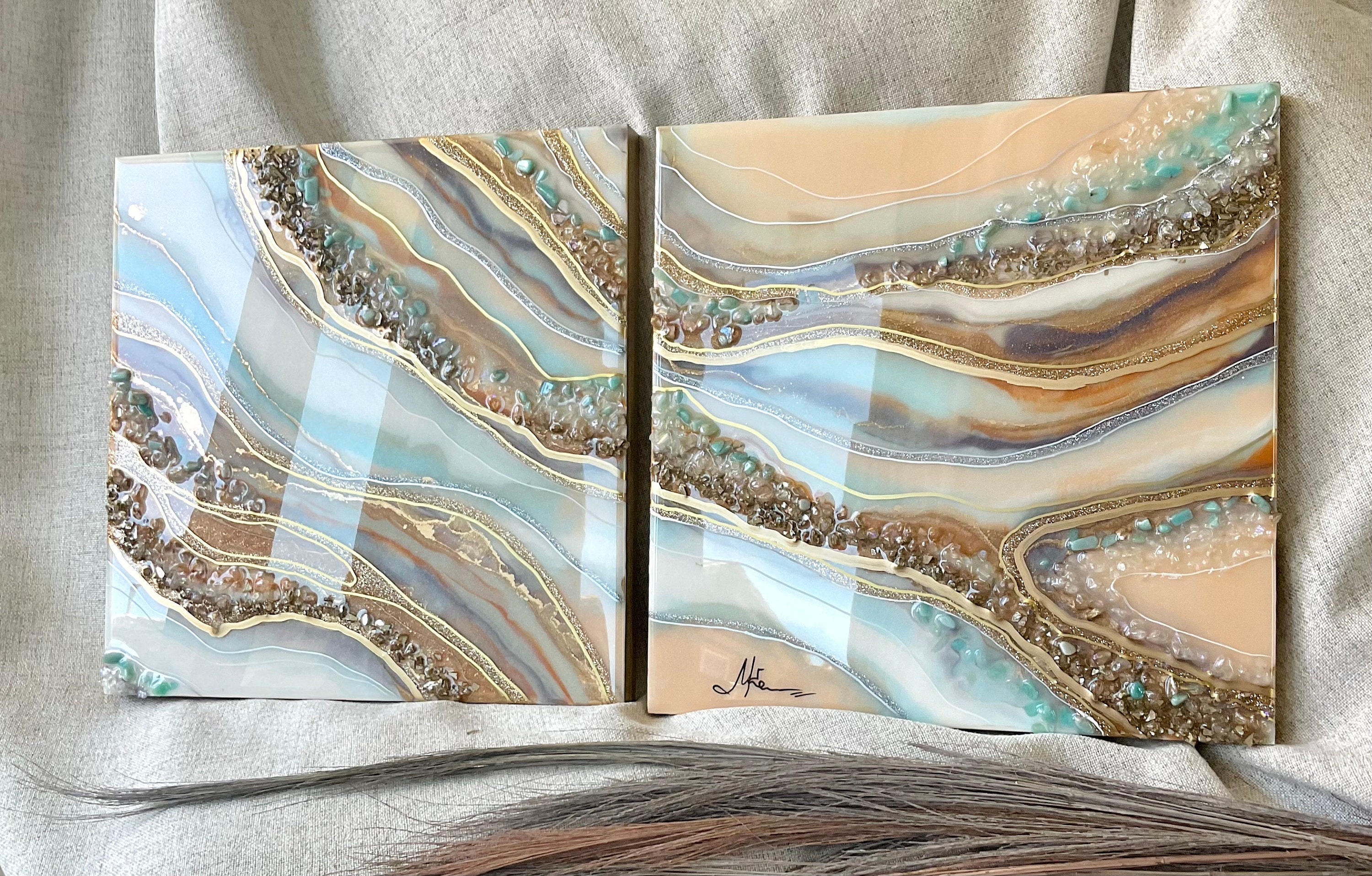 Made to Order Resin Wall Art. Custom Geode Wall Art. Wall Painting ...