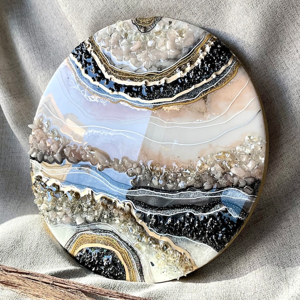 Round Resin Art - Etsy